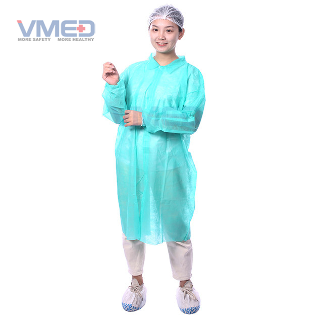 Disposable SPP Non-woven Green Lab Coat from China manufacturer - Vench