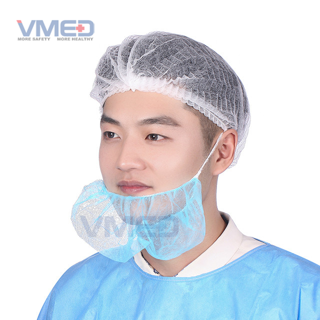 Disposable Blue SPP Beard Cover With Single Elastic from China ...