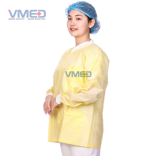 Yellow PP Chemical Protective Lab Coat from China manufacturer - Vench